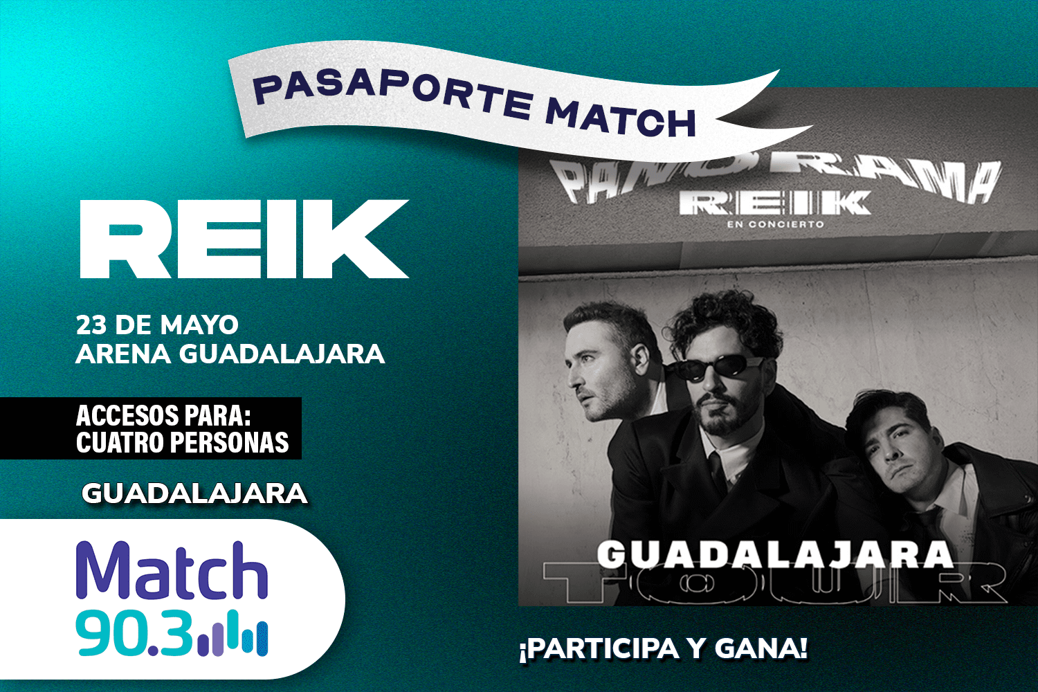 Pasaporte Match GDL: REIK | Match FM
